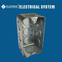China ELECMAN 4x2x1-7/8 Inch Steel Handy Metallic Outlet Box UL Listed Surface Mount for sale
