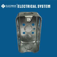 China ELECMAN 4x2x1-7/8 Inch Steel Handy Metallic Outlet Box UL Listed Surface Mount for sale