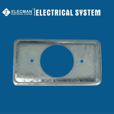 China ELECMAN Steel 4x2 Handy Box Cover 58C5 Single Receptacle Pre-Galvanized UL Listed for sale
