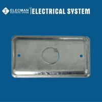 China ELECMAN Steel 4x2 Handy Box Cover Plate 58C6 with 1/2 Knockout Pre-galvanized for sale