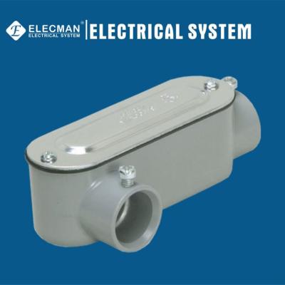 China Aluminum EMT Conduit Body LR Type Set Screw 1/2 to 2 Inch UL Listed for sale