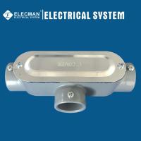 China ELECMAN Aluminum EMT Conduit Body T Type Set Screw 1/2 to 2 Inch UL Listed for sale