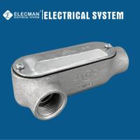 China ELECMAN Form 5 Malleable Iron IMC Rigid Conduit Body Threaded LR Type 1/2 to 4 Inch for sale