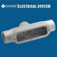 China ELECMAN Form 5 Malleable Iron IMC Rigid Threaded TB Conduit Body 1/2 to 4 Inch for sale
