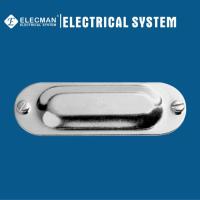 China ELECMAN Form 5 IMC Rigid Conduit Body Cover Raised Dome Stamped Steel 1/2 to 4 Inch for sale