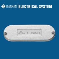 China ELECMAN Malleable Iron Form 5 IMC Rigid Conduit Body Covers 1/2 to 4 Inch for sale
