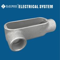 China 2 Inch Type LR Form 7 Conduit Bodies IMC Rigid Threaded Gray Iron for sale