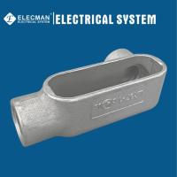 China 2 Inch Type LR Form 7 Conduit Bodies IMC Rigid Threaded Gray Iron for sale