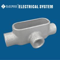 China ELECMAN Form 7 Gray Iron IMC Rigid Threaded Conduit Body T Type 1/2 to 4 Inch for sale