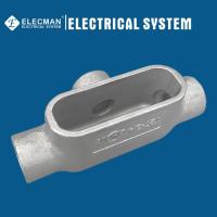 China ELECMAN Form 7 Gray Iron IMC Rigid Threaded Conduit Body T Type 1/2 to 4 Inch for sale