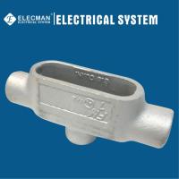 China ELECMAN Form 7 Gray Iron IMC Rigid Conduit Body TB Type 2 Inch Threaded Straight for sale