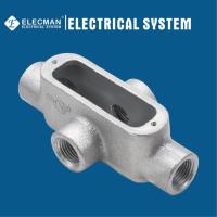 China ELECMAN Malleable Iron Threaded IMC Rigid Form 5 Conduit Body X Type 1/2 to 4 Inch for sale