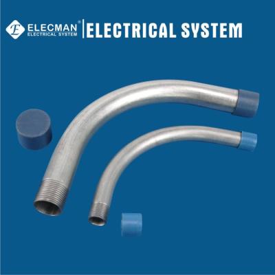 China UL6 Hot Dipped Galvanized Steel RSC Rigid Conduit Elbow 1/2 to 4 Inch 90 Degree for sale