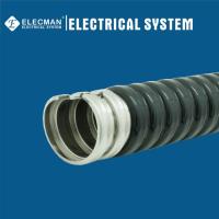 China UL Standard 3/4 Inch PVC Coated GI Flexible Electrical Hose Black Metal Conduit 50m Roll for sale