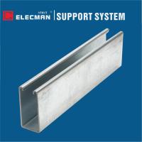 China Galvanized Steel Strut Channel 41x82mm 1-5/8x3-1/4 Inch ES-100 for Pipe Support for sale