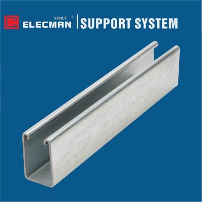 China HDG Q235 Galvanized Steel Strut C Channel 41x62mm ES-150 for Construction for sale