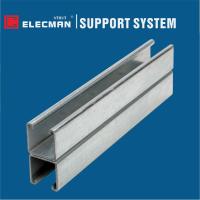 China ELECMAN Galvanized Steel Strut Channel 41x82mm 12 Gauge ES-201 for HVAC Support for sale