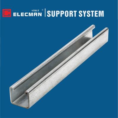China 12 Gauge 2.6mm Galvanized Steel Strut Channel 41x35mm ES-300 10ft Length for sale