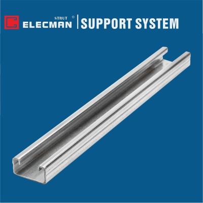 China Galvanized Steel Strut Channel 41x21mm 1-5/8x13/16in ES-510 for Structural Support for sale