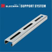 China Hot Dipped Galvanized Long Slotted Strut Channel 41x41mm 41x21mm 6m Length for sale