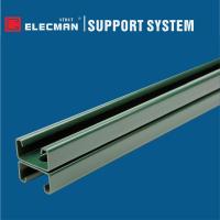 China ELECMAN Back To Back Strut Channel Systems Green Power Coated for sale