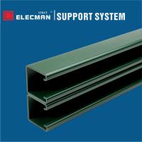 China 12 Gauge 2.6mm Green Power Coated Side to Side Strut Channel System for Industrial Framing for sale