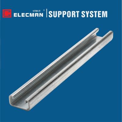China Galvanized Steel Strut Channel 41x21mm 12 Gauge for Steel Frame Support Systems for sale