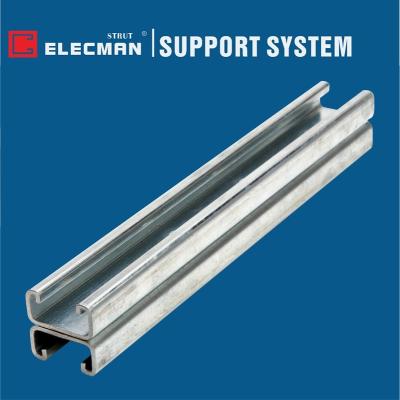 China 41x41mm Galvanized Steel Strut Channel C Profile 1-5/8 inch Metal Framing Channel for sale
