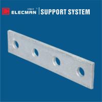 China Galvanized Steel Flat Four Holes Splice Plate 7-1/4 x 1-5/8 Inch for Strut Channel for sale