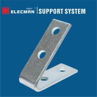 China Galvanized Steel 4 Hole 45 Degree Angle Bracket 1/4 in Thickness for Strut Framing for sale