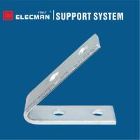 China Galvanized Steel 4 Hole 45 Degree Angle Bracket 1/4 in Thickness for Strut Framing for sale