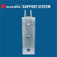 China Galvanized Steel Double Slotted Strut Channel Bracket 12 inch Length 1/4 inch Thickness for sale