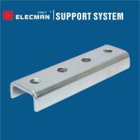 China Galvanized Steel 4 Hole Strut Channel Splice Clevis 1-9/16 in Length 1-5/8 in Width for sale