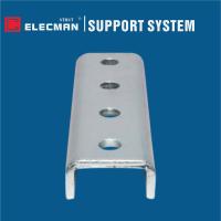 China Galvanized Steel 4 Hole Strut Channel Splice Clevis 1-9/16 in Length 1-5/8 in Width for sale