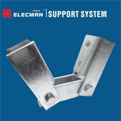 China Double Adjustable Corner Strut Channel Braces Galvanized Stainless Steel for sale