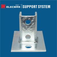 China Single Colum Double Strut Post Base Galvanized Steel For Strut Channel for sale