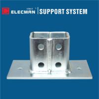 China Galvanized Steel Strut Channel Post Base plate Double Column for sale