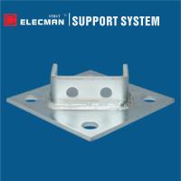 China Double Colum Single Level Strut Post Base Plate Strut Post Galvanised Steel for sale