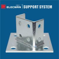 China Double Colum Double Level Strut Post Base Plate Aluminum Galvanized Steel for sale