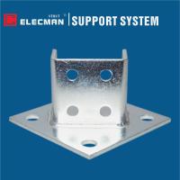 China Double Colum Double Level Strut Post Base Plate Aluminum Galvanized Steel for sale