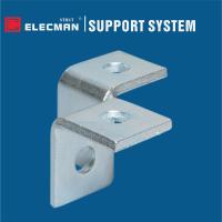 China ELECMAN Galvanized Steel 4 Hole Double Strut Wing Fittings Connector 1-5/8 Inch Channel for sale