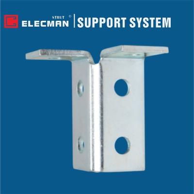 China Galvanized Steel 6 Hole Double Wing Strut Channel Corner Connector 1-5/8 Inch for sale