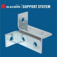 China Galvanized Steel 6 Hole Double Wing Strut Channel Corner Connector 1-5/8 Inch for sale