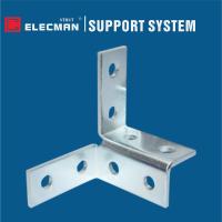 China Galvanized Steel 8 Hole Strut Corner Channel Connector Double Wing 1-5/8 inch for sale