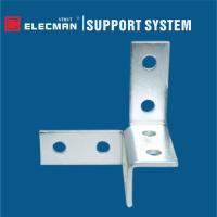 China Galvanized Steel 8 Hole Strut Corner Channel Connector Double Wing 1-5/8 inch for sale
