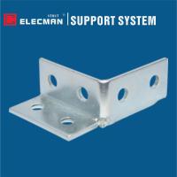 China Galvanized Steel Single Wing Gussetted Strut Channel Corner Connector 1-5/8