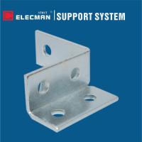 China Galvanized Steel Single Wing Gussetted Strut Channel Corner Connector 1-5/8
