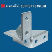China Galvanized Steel Double Wing 8 Hole Gussetted Strut Channel Connector 1-5/8 Inch for sale