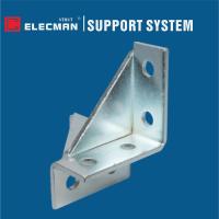 China Galvanized Steel Double Wing 8 Hole Gussetted Strut Channel Connector 1-5/8 Inch for sale