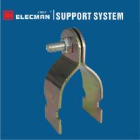 China Yellow Zinc Plated Steel Strut Channel Conduit Clamp Universal Type 1/2 to 4 Inch for sale